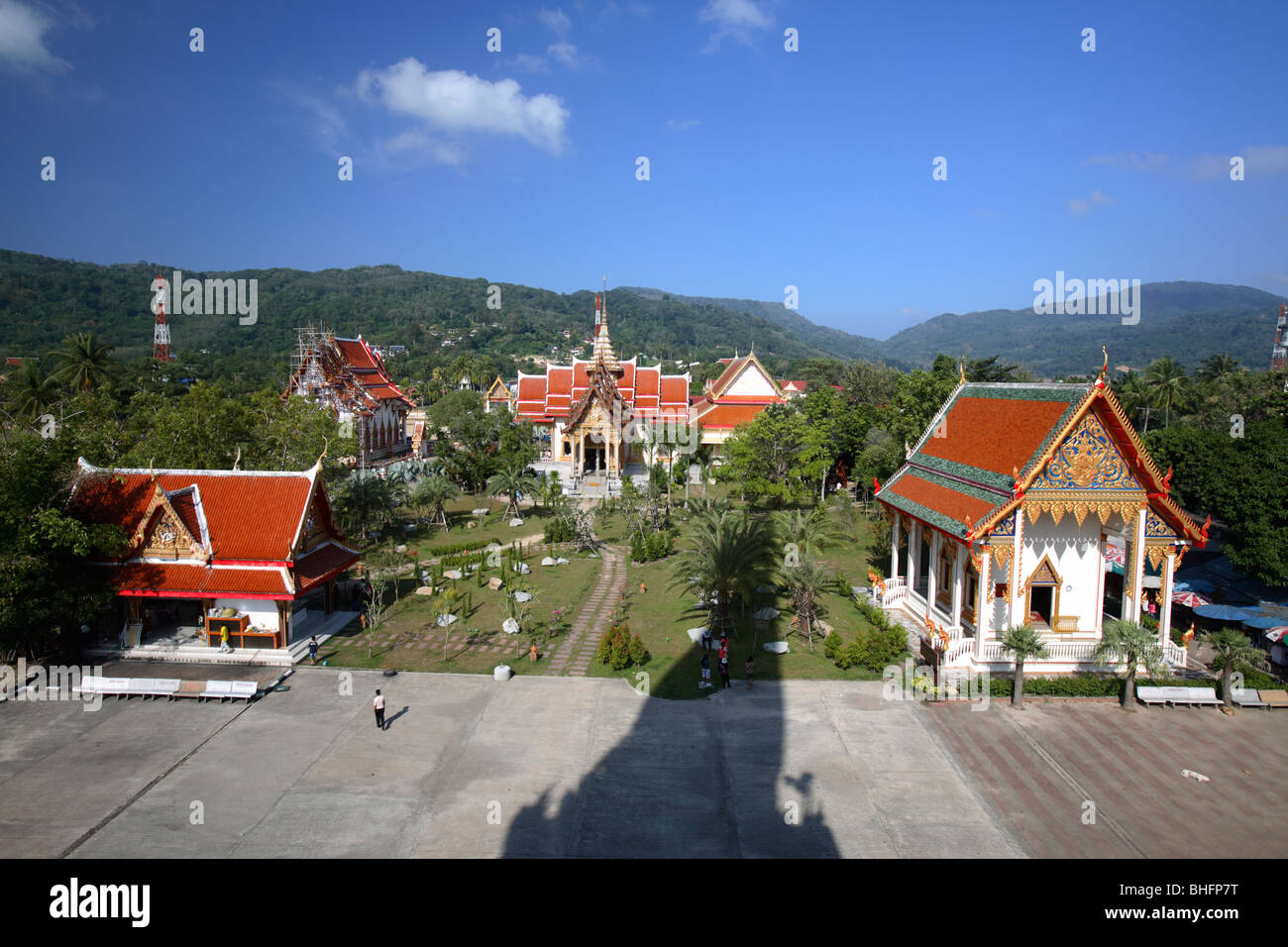 Wat temple aerial view wat hi-res stock photography and images - Alamy