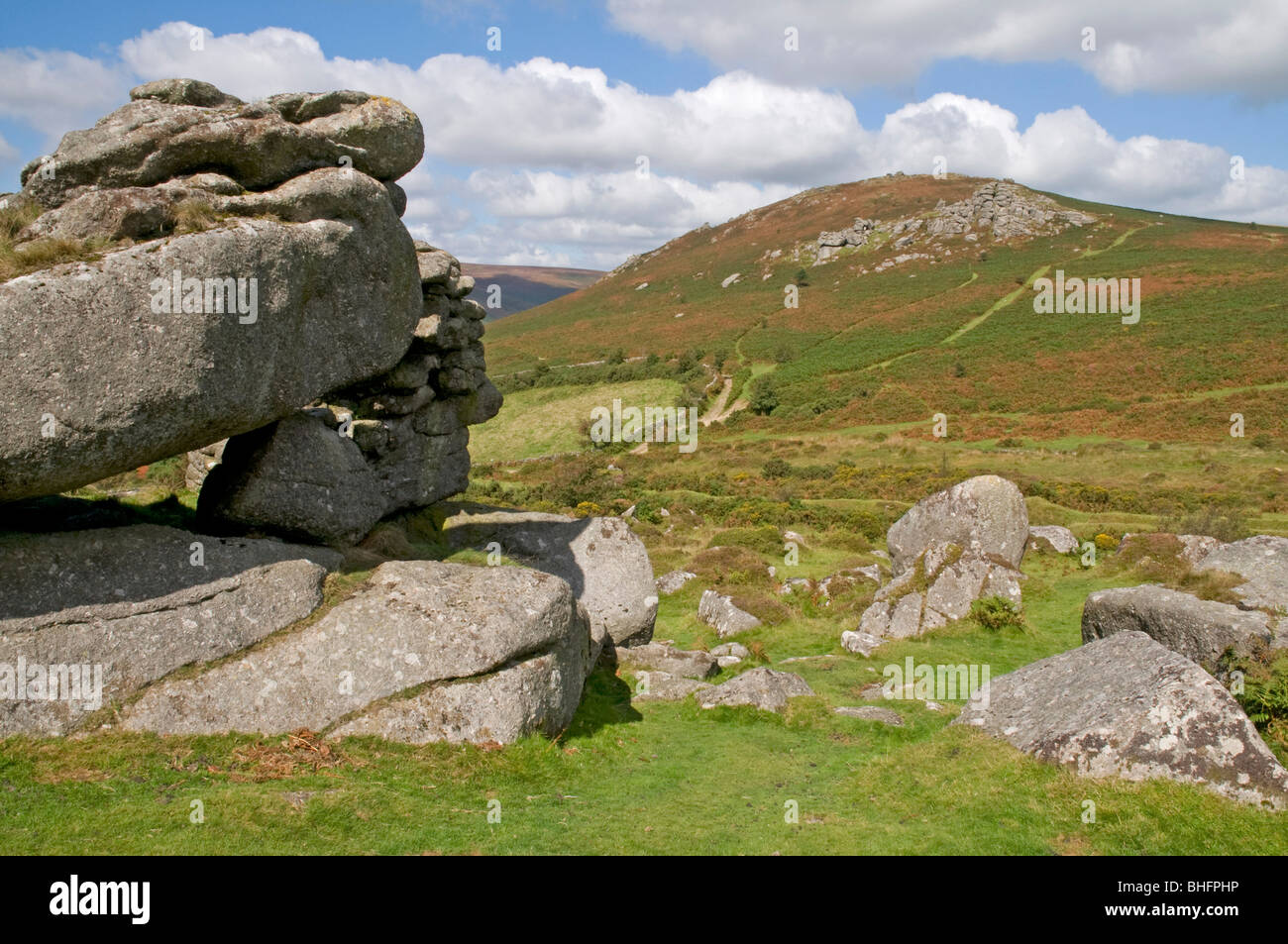 Bonehill Rocks on Dartmoor Stock Photo - Alamy