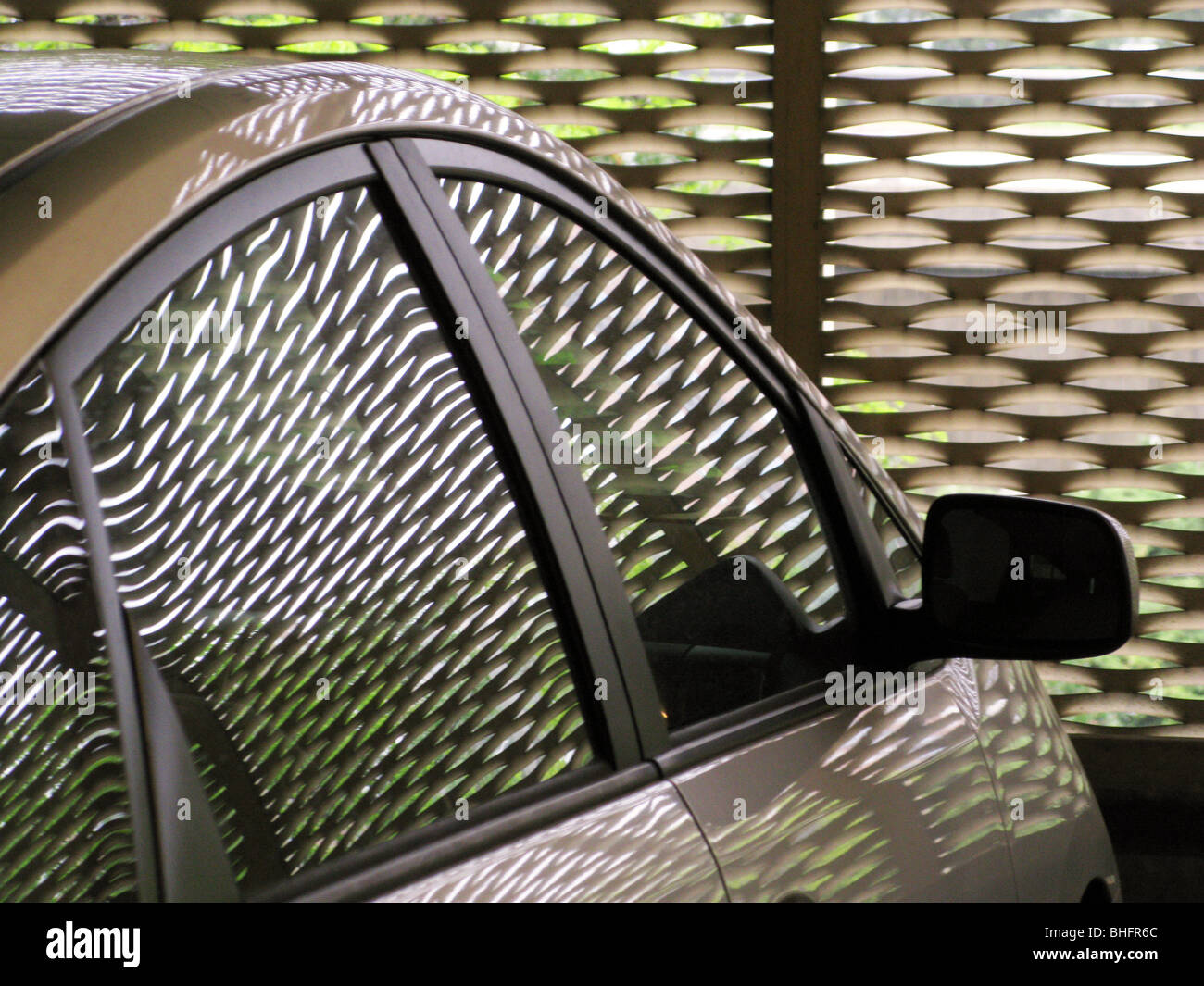 car window reflections abstract patterns Stock Photo - Alamy