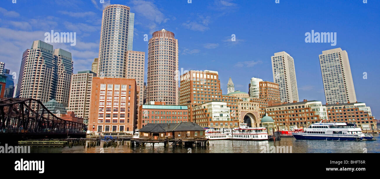 Rowes Wharf waterfront Boston Massachusetts USA New England Stock Photo ...