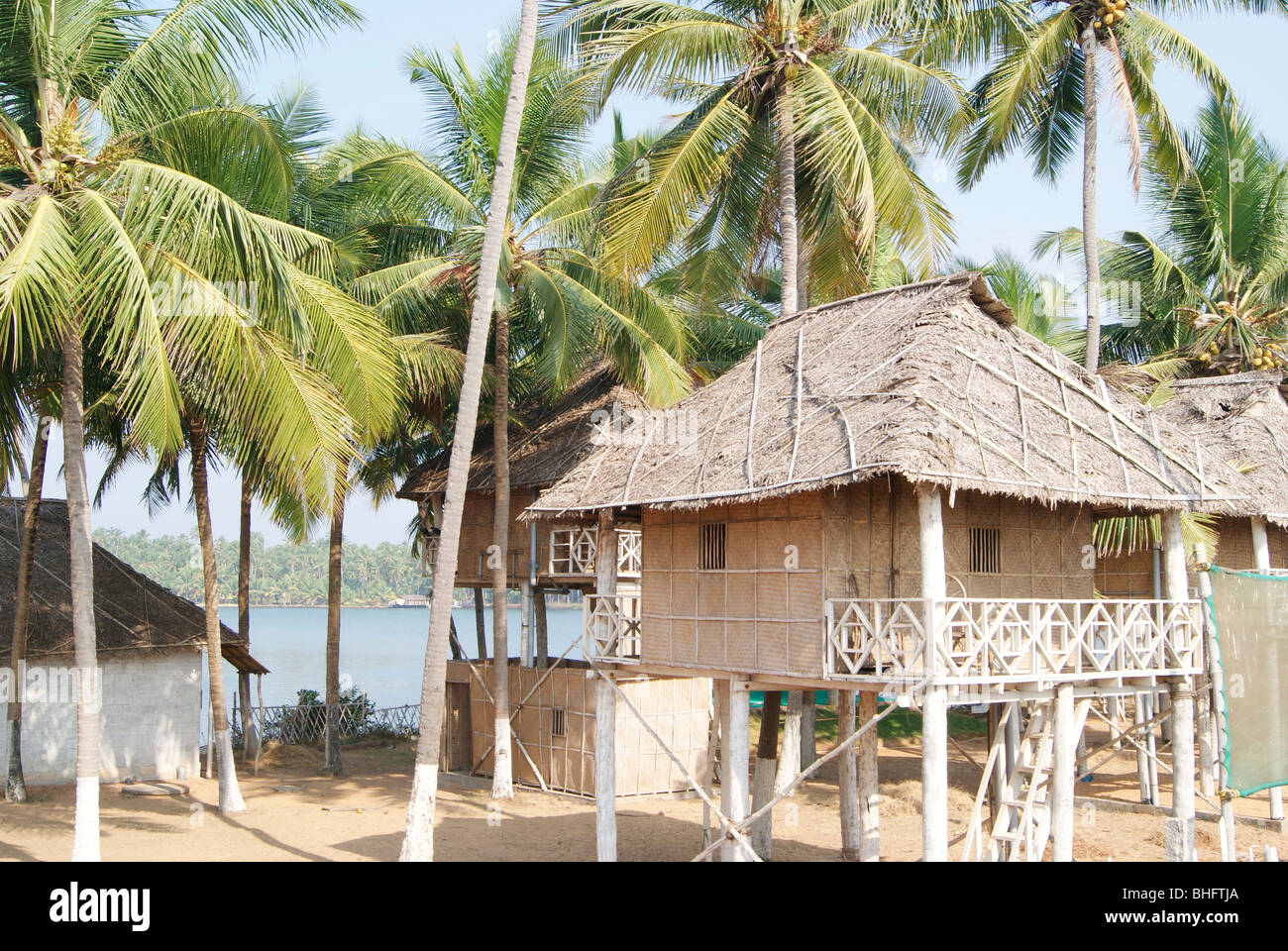 Tourist Hut made in Kerala by using Pure coconut leaf jointed as roof ...