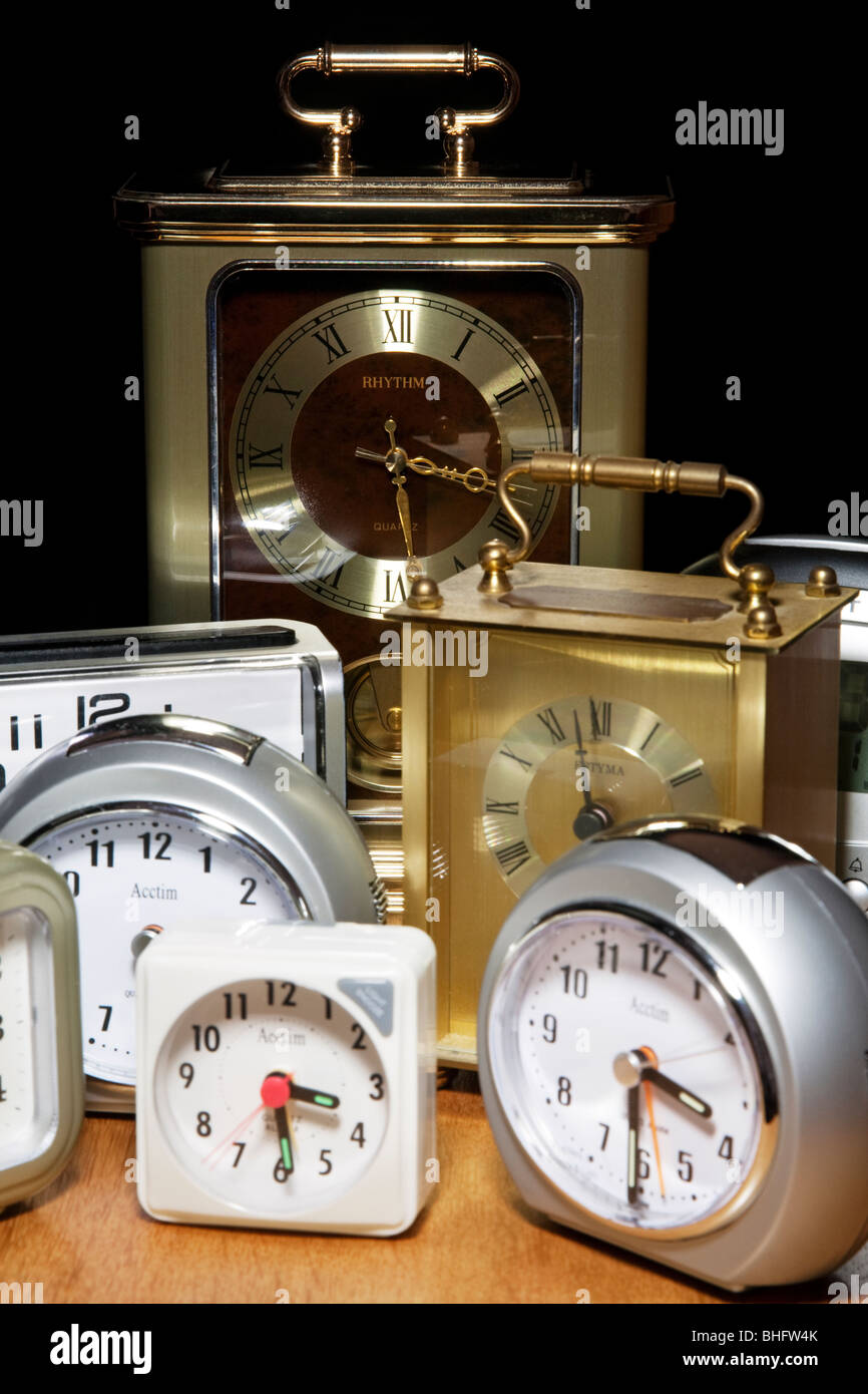 A collection of assorted clocks Stock Photo - Alamy