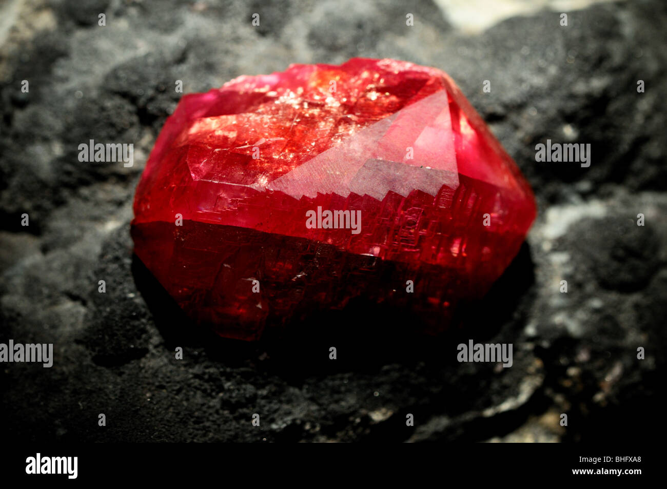 Rhodochrosite crystal, manganese carbonate, MnCO3 Stock Photo - Alamy