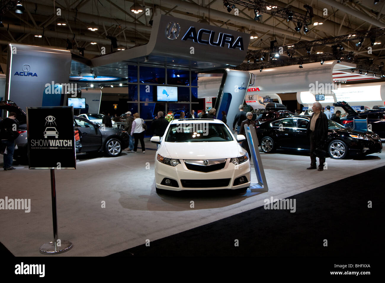 Acura auto show booth Stock Photo - Alamy