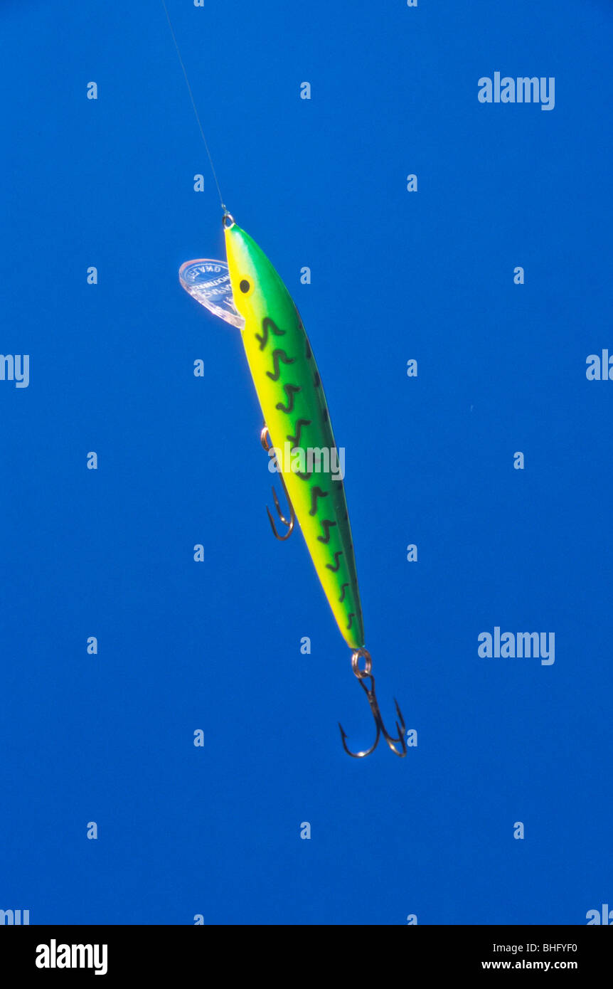 fish lure bait tease attract hook catch fool Stock Photo - Alamy