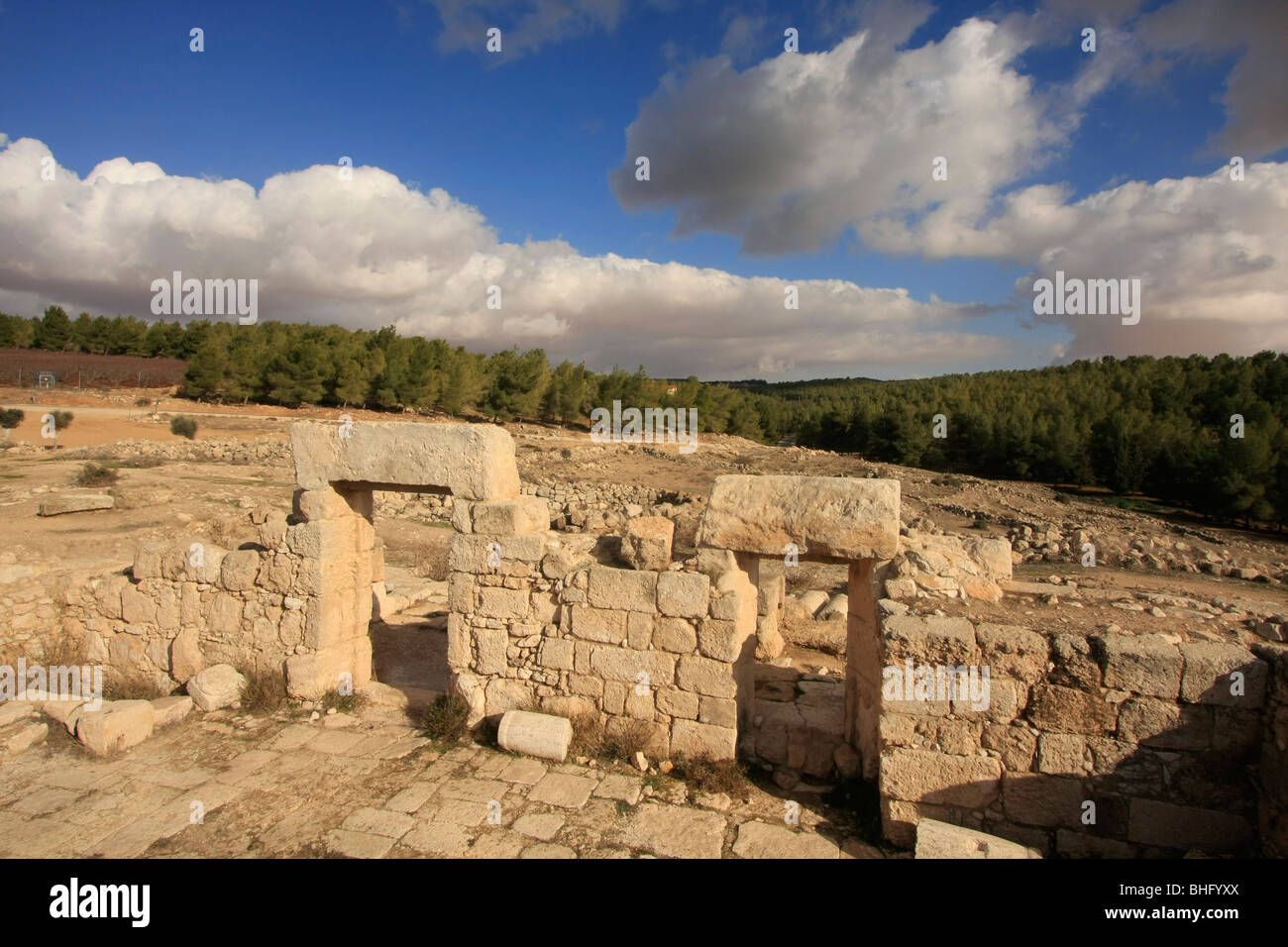 Israel, Southern Hebron Mountain, the ancient Synagogue at Hurvat Anim ...