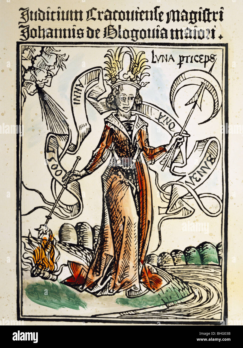 calendar, "Judicium Cracoviense", Krakow calendar for the year 1500, by ...