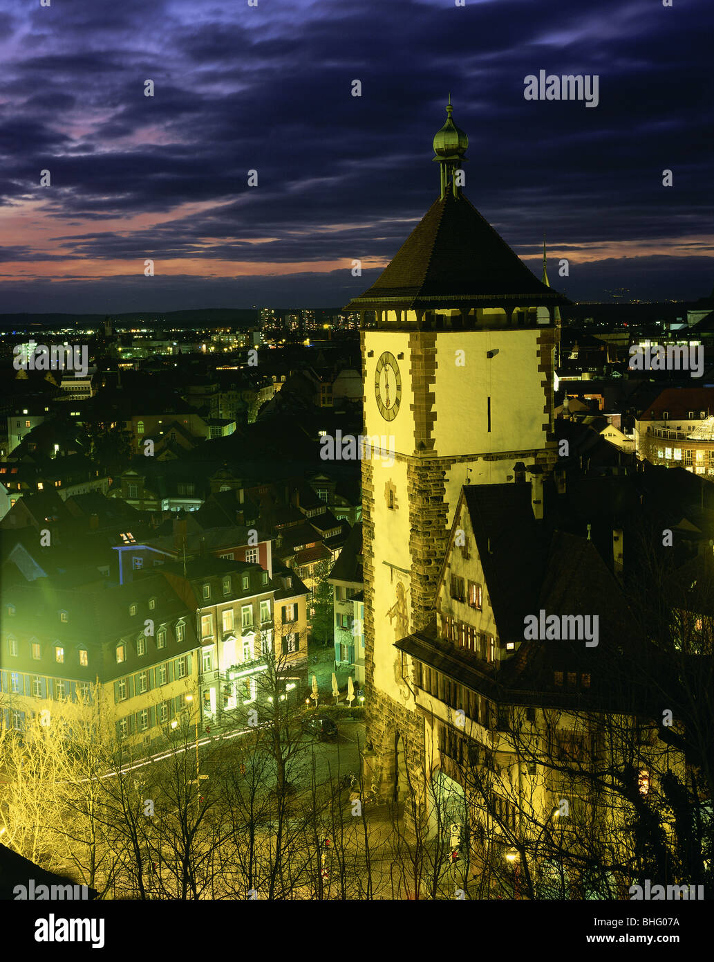 Park at night baden baden hi-res stock photography and images - Alamy
