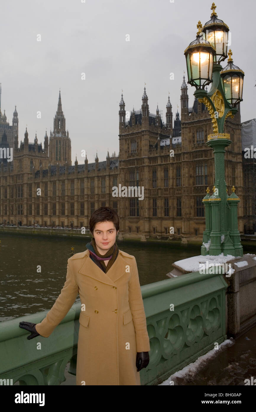 Conservative MP for Norwich North Chloe smith on Westminster Bridge by ...
