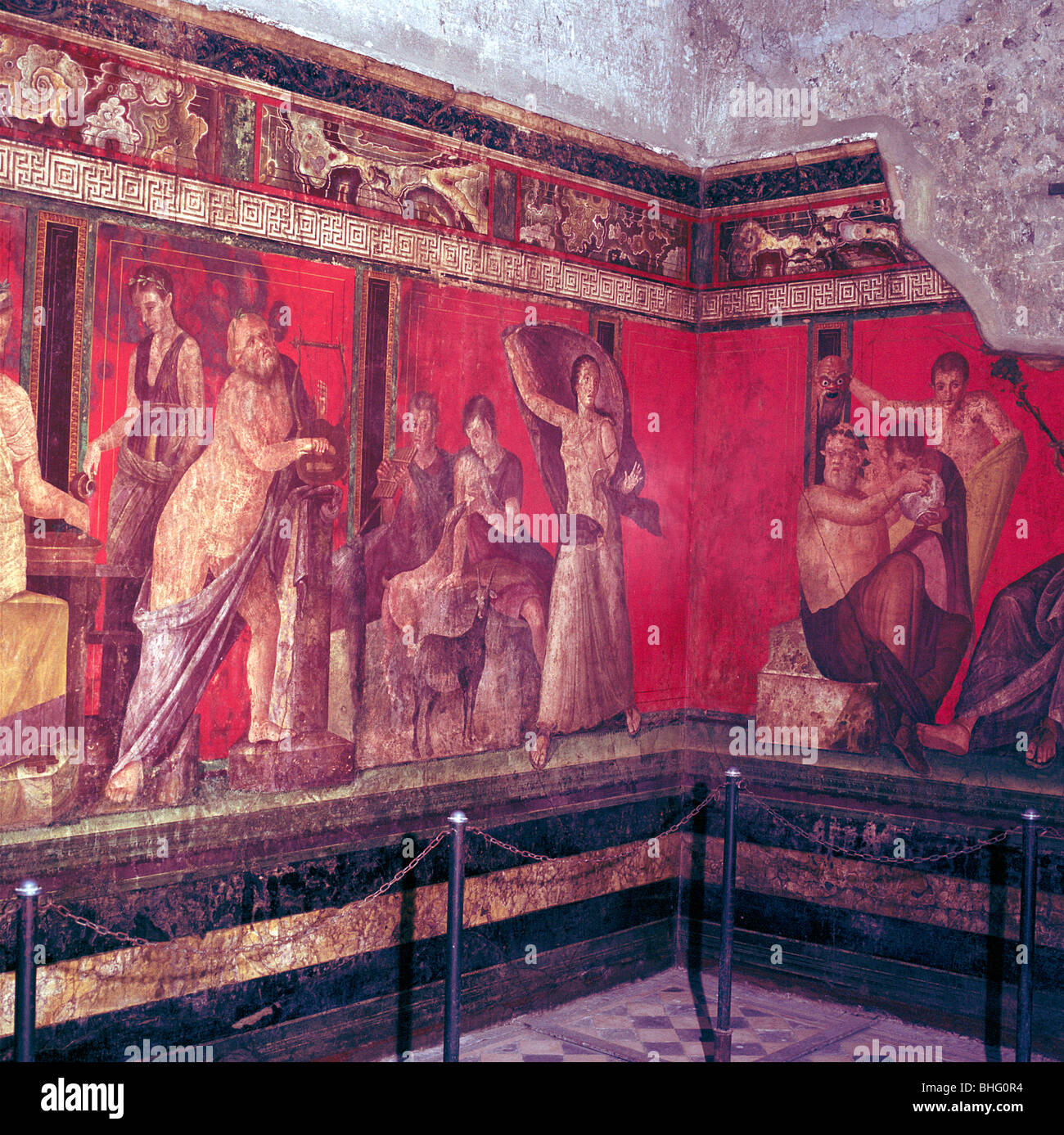 Wall Painting From Pompeii Stock Photos & Wall Painting From Pompeii ...