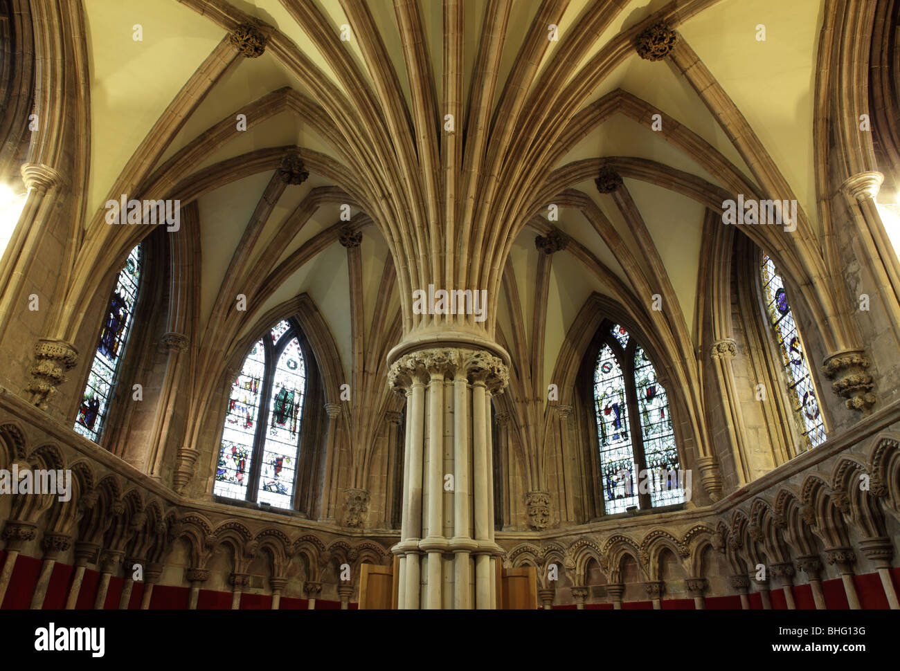Low level aspect of the 13th century octagonal Chapter House in ...