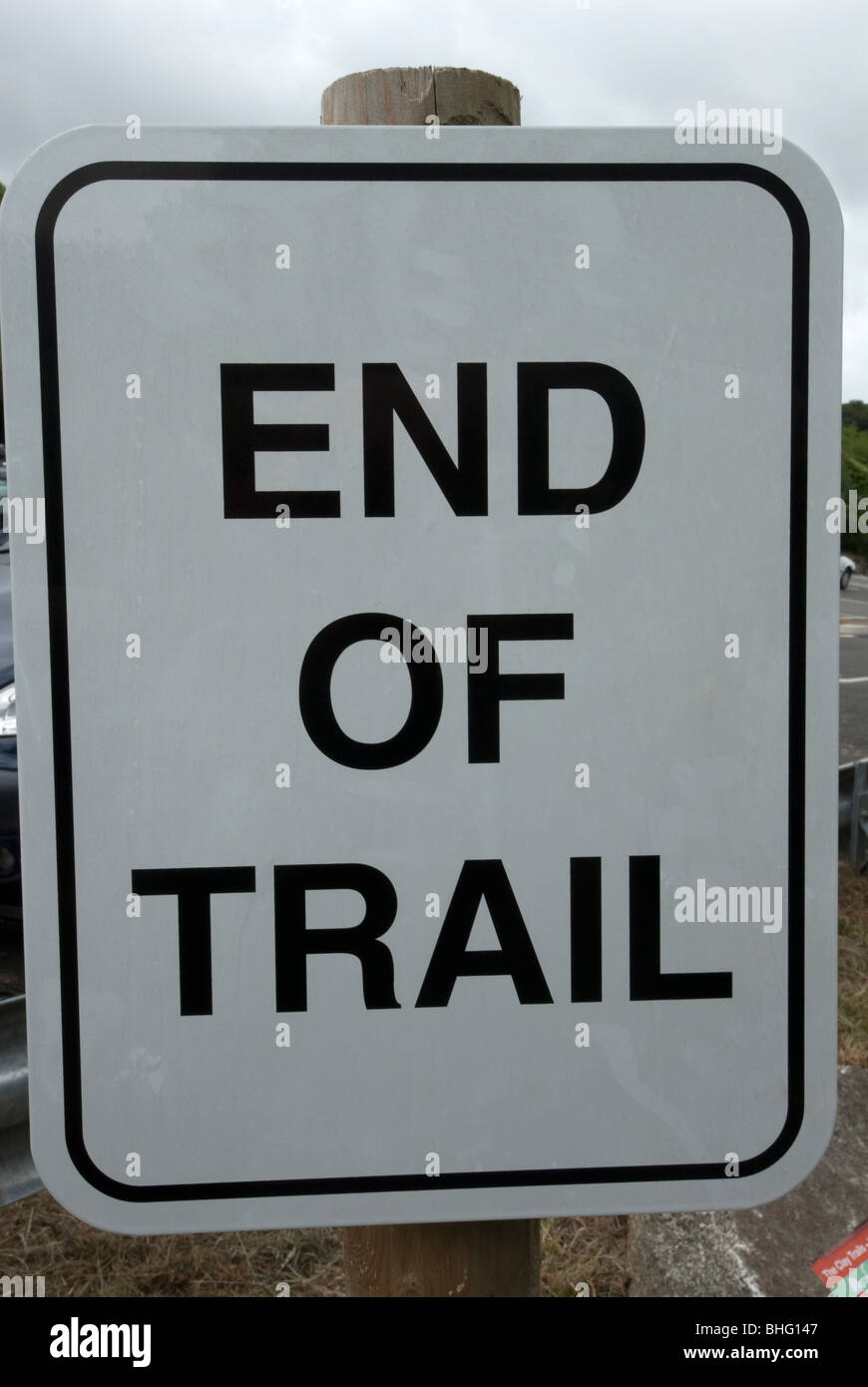 End of Trail sign Stock Photo - Alamy