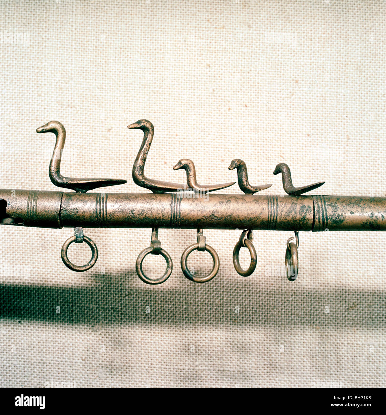 Celtic bronze flesh-hook, Co.Antrim, Ireland, c6th century BC. Artist ...