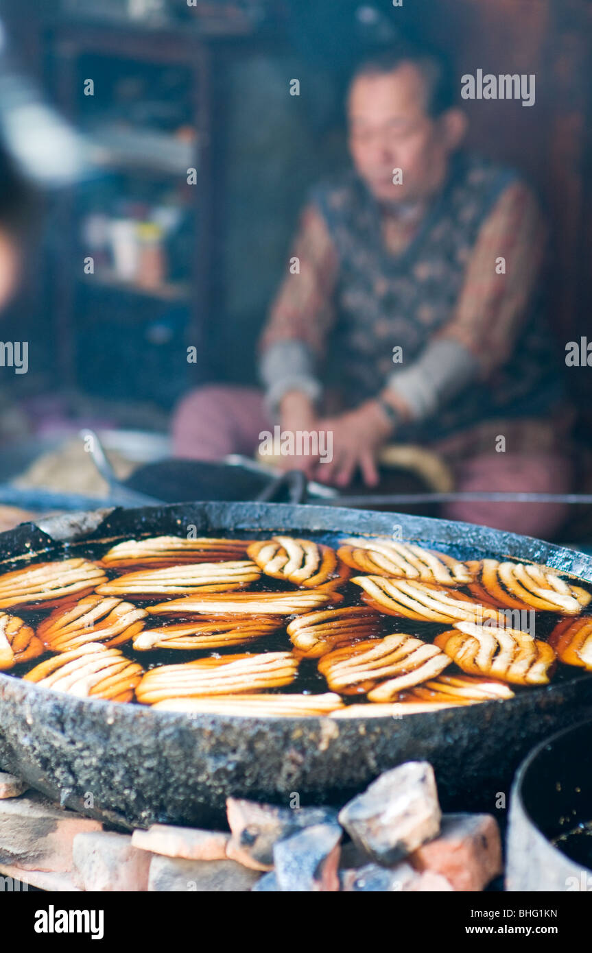 Traditional food stall in Kathmandu, Nepal Stock Photo - Alamy