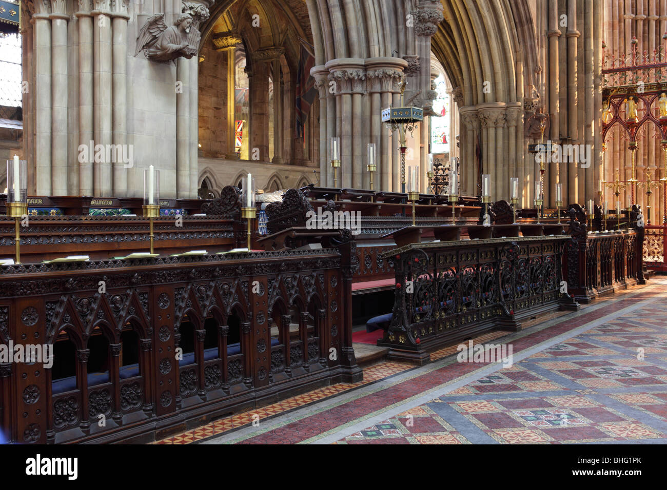 Hewn,carved and assembled from the finest hardwoods,the Choir Stalls ...