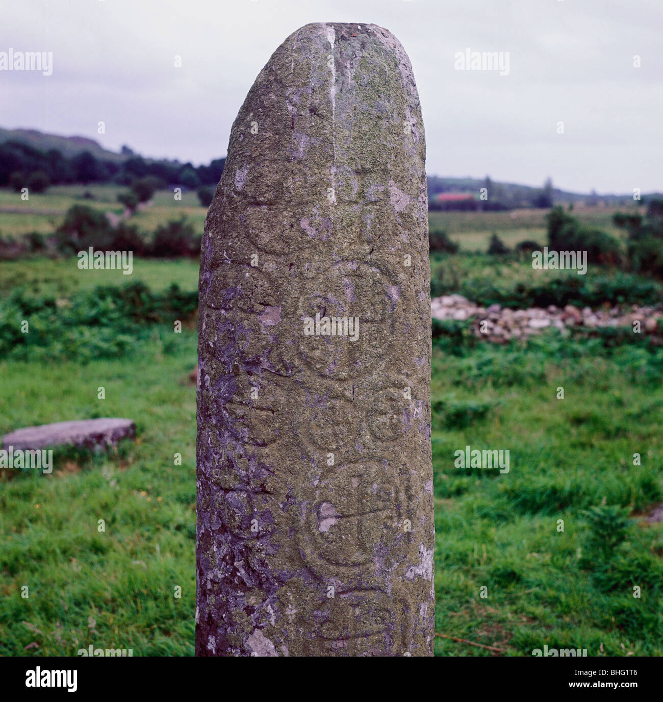 Kilnasaggart Cross Pillar, Armagh, Ireland, c714. Artist: Unknown Stock ...