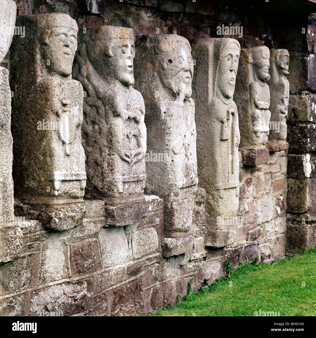 Celtic Christian figures, White Island, Co.Fermanagh, Ireland, c8th ...