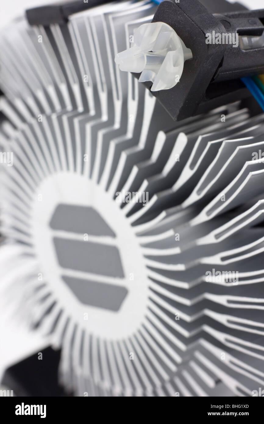 CPU fan with aluminium radiator Stock Photo - Alamy