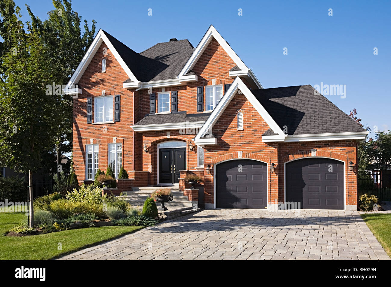 Exterior of a large house Stock Photo - Alamy