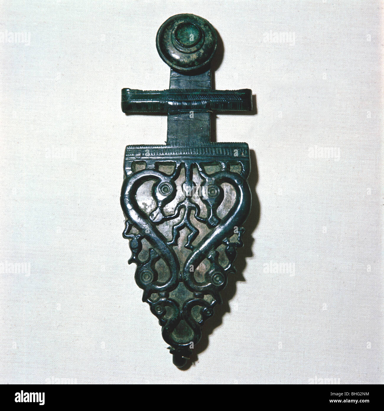 Celtic bronze belt-hook, Holzelsau, Unterinntal, Germany, 4th century ...