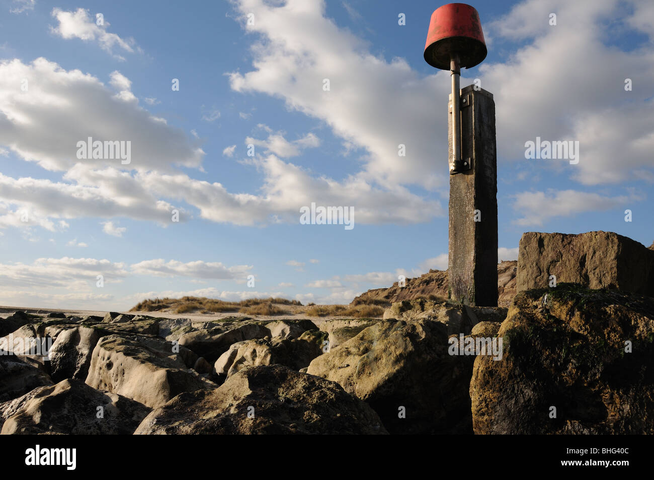 Port hand mark at Hengistbury head Stock Photo - Alamy