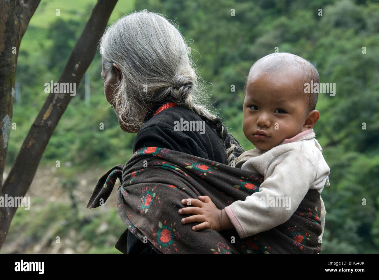 Child being carried hi-res stock photography and images - Alamy