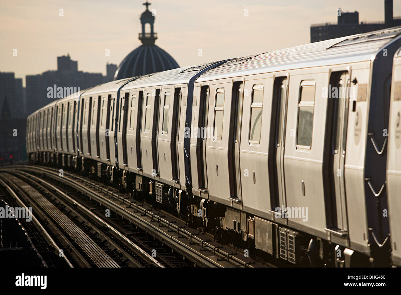 New york subway train Stock Photo - Alamy