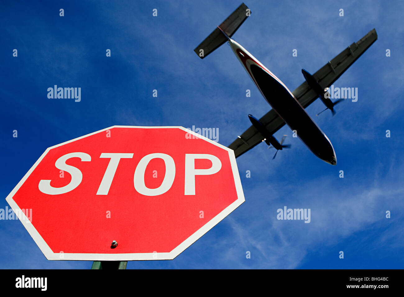 Airplane stop sign hi-res stock photography and images - Alamy