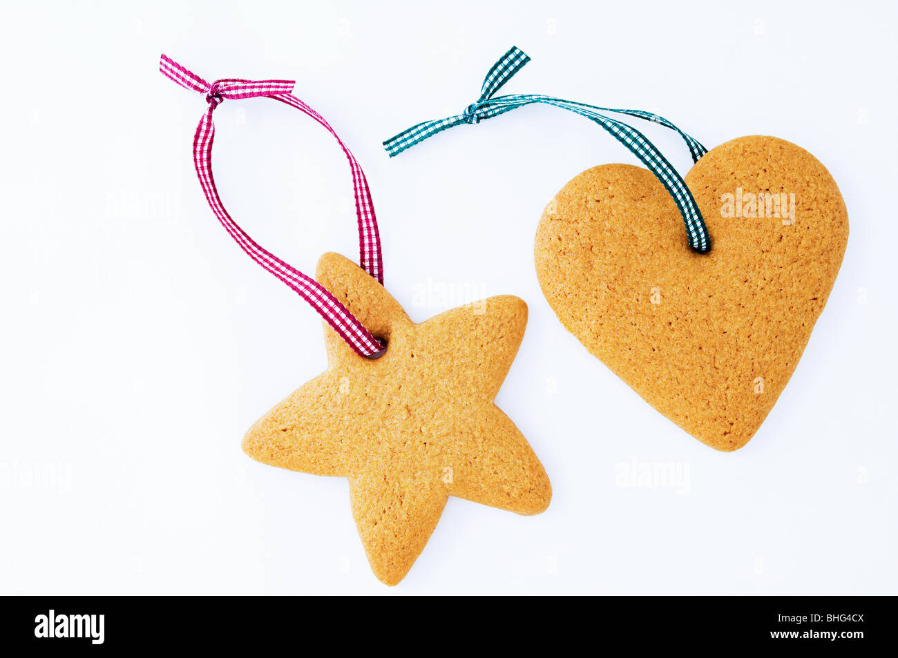 Star and heart shaped cookies Stock Photo - Alamy