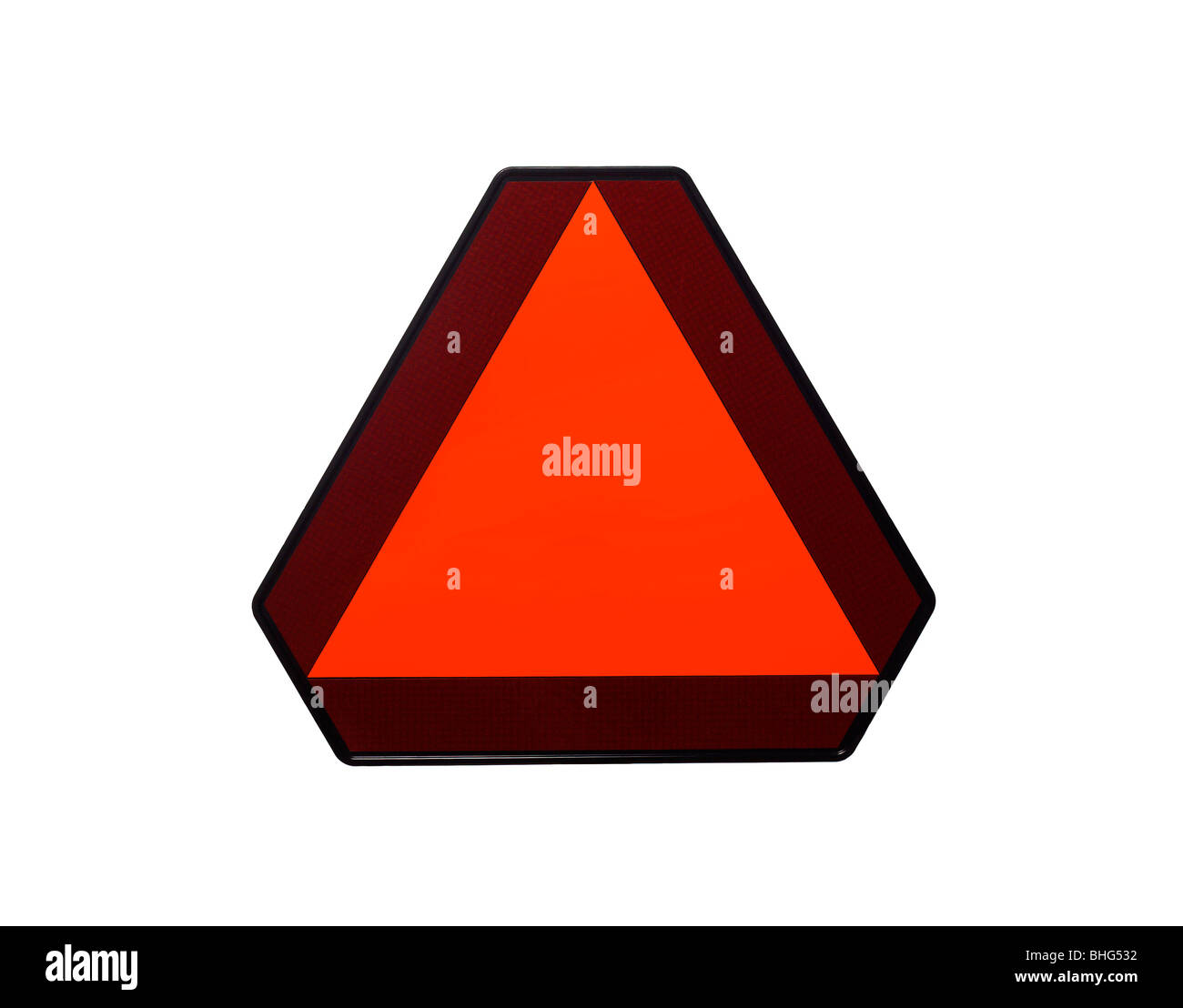 Slow Moving Vehicle Placard Stock Photo - Alamy