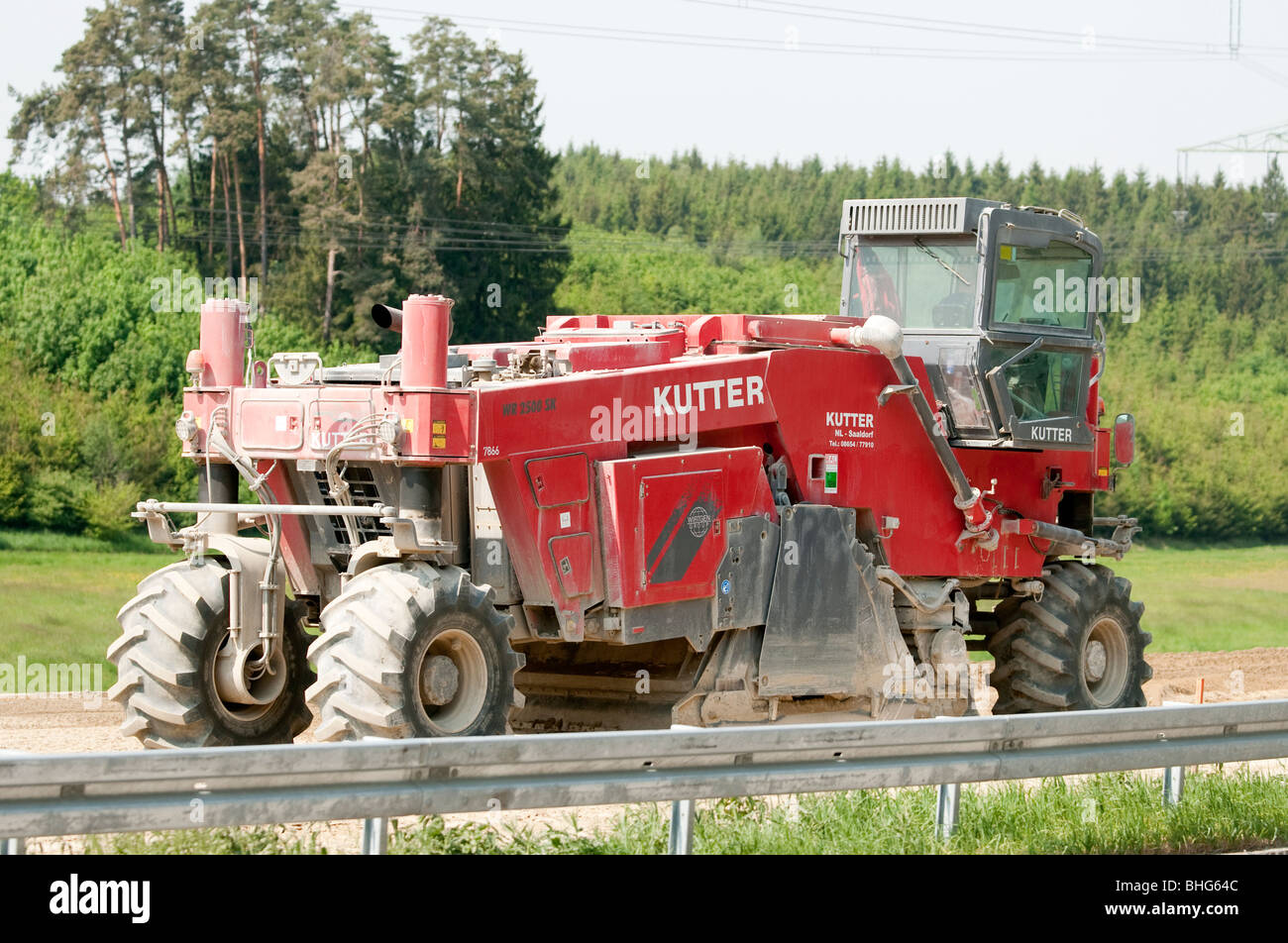 E56 Autobahn under construction near Sulzemoos Munchen Germany Stock ...