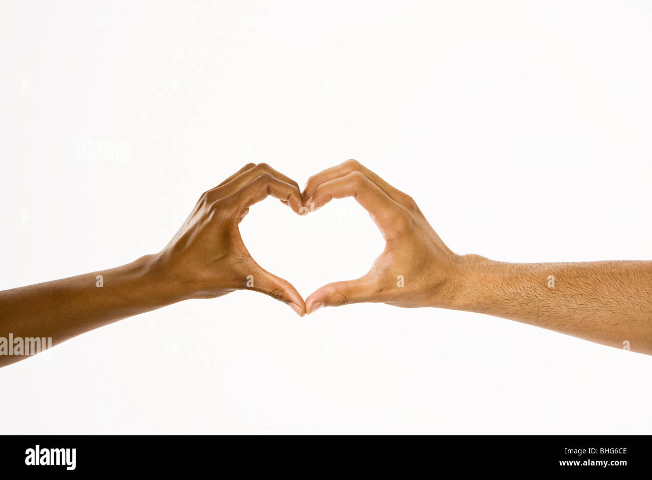 Hands in heart shape Stock Photo - Alamy