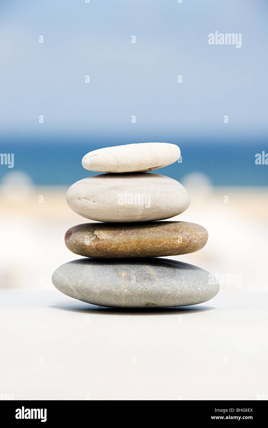 Stack of pebbles Stock Photo - Alamy