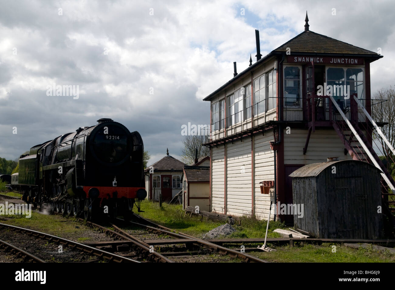 Steam and Diesel trains at Swanwick Junction Butterley Midland Railway ...