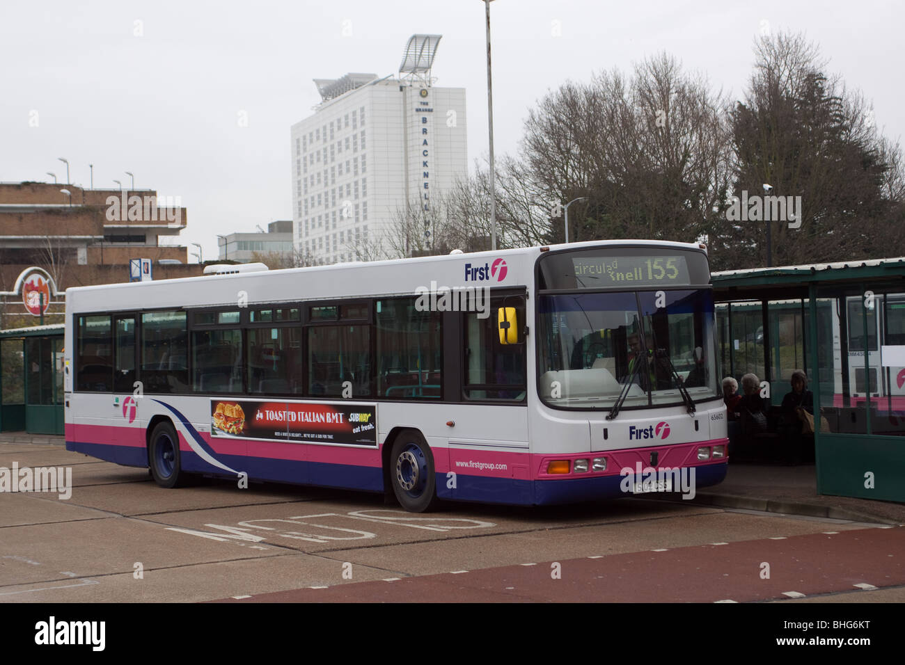 First Direct Bus at Bracknell Bus Station Stock Photo - Alamy