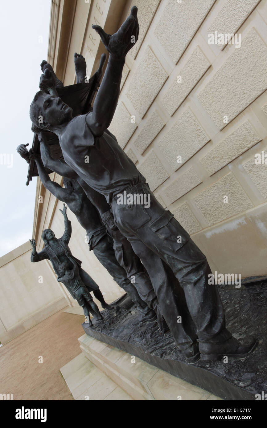 Angled aspect of the sculpture by artist Ian Rank-Broadley,situated at ...