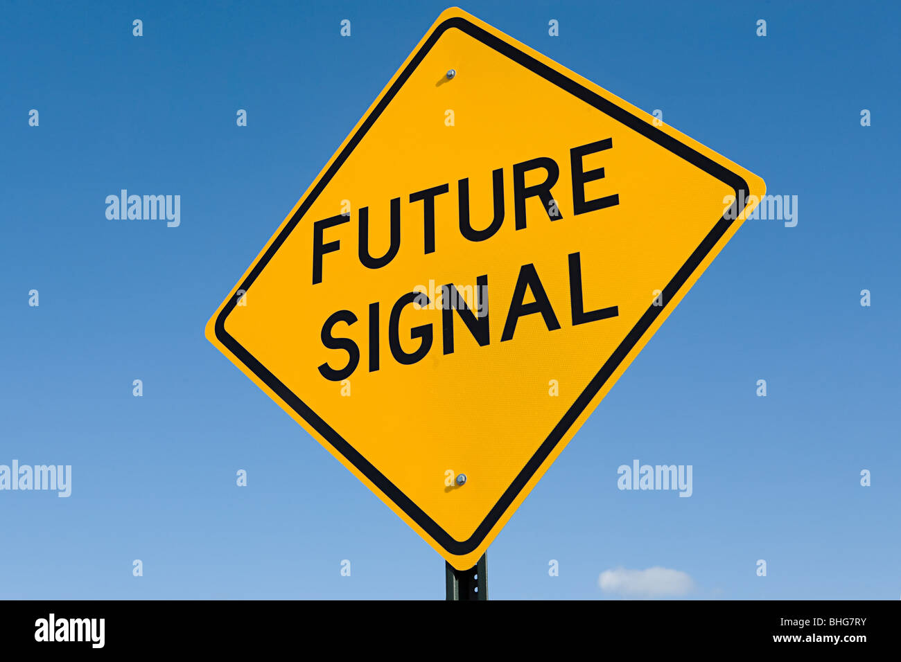 Future signal sign Stock Photo - Alamy