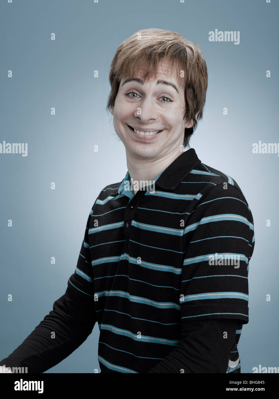 Man grinning Stock Photo - Alamy
