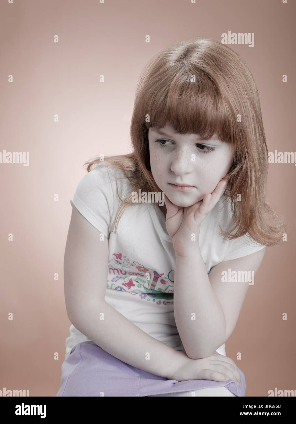 Girl looking sad Stock Photo - Alamy
