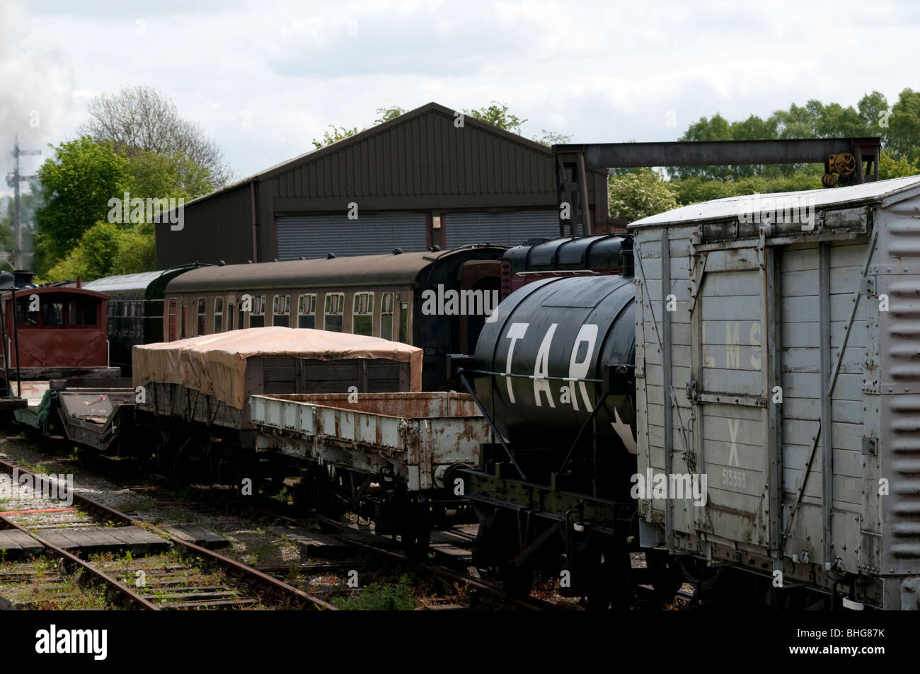 Steam and Diesel trains at Swanwick Junction Butterley Midland Railway ...