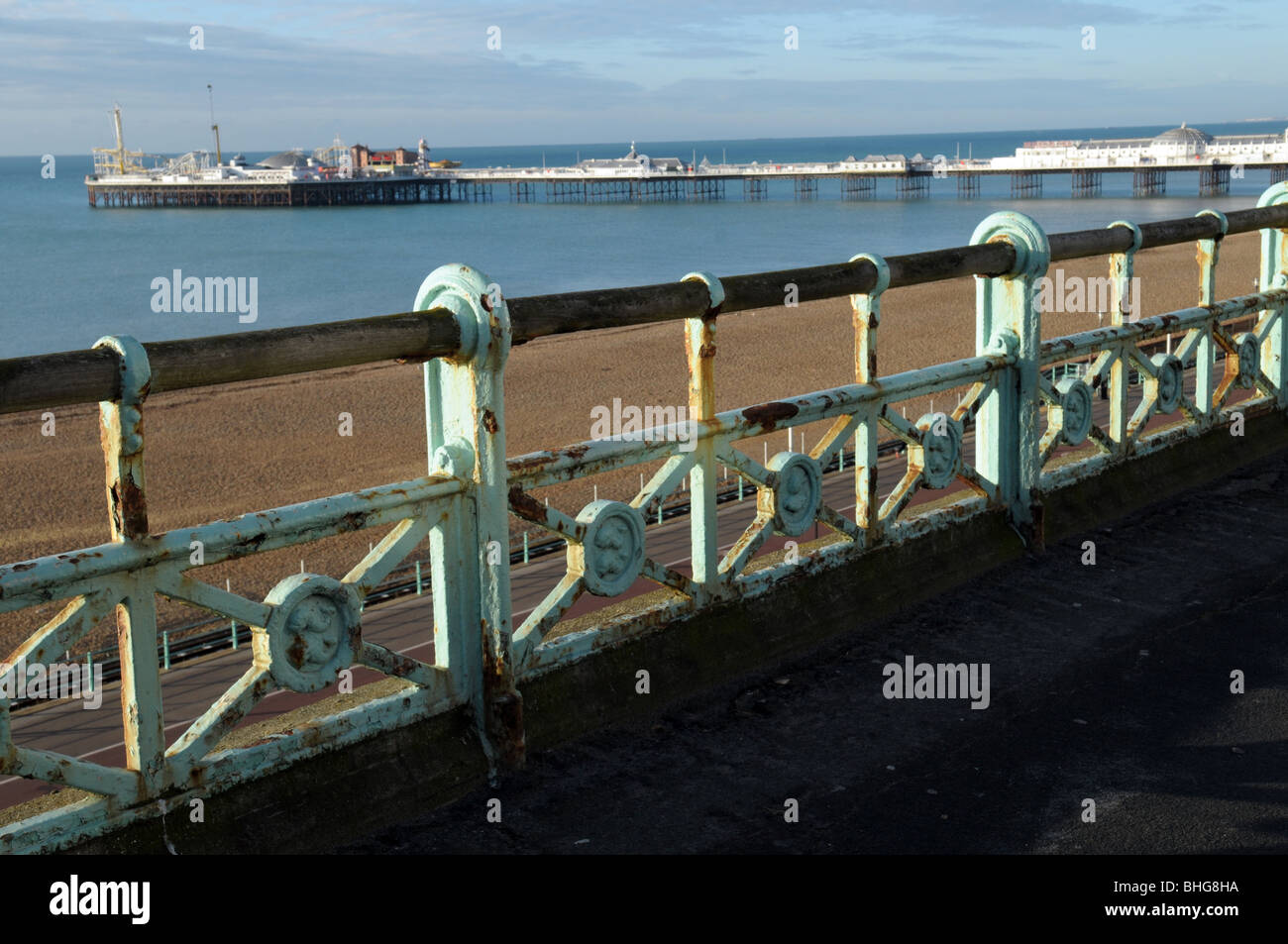 Seaside railings promenade sunny hi-res stock photography and images ...