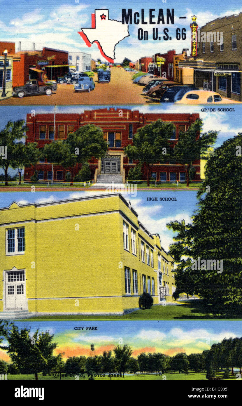 McLean, Texas, USA, 1945. Artist: Unknown Stock Photo - Alamy