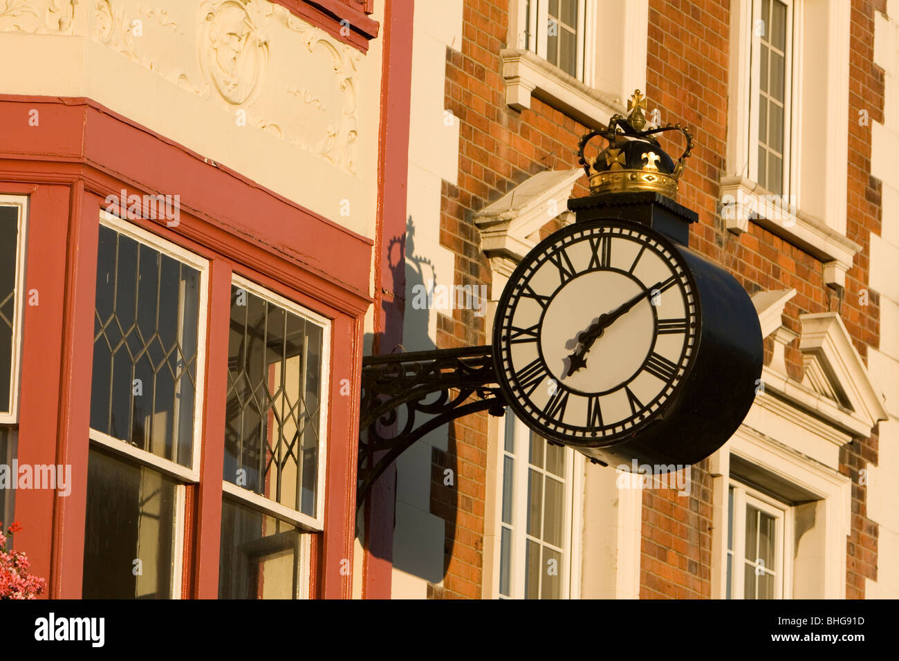 street clock Sevenoaks Kent England Stock Photo - Alamy