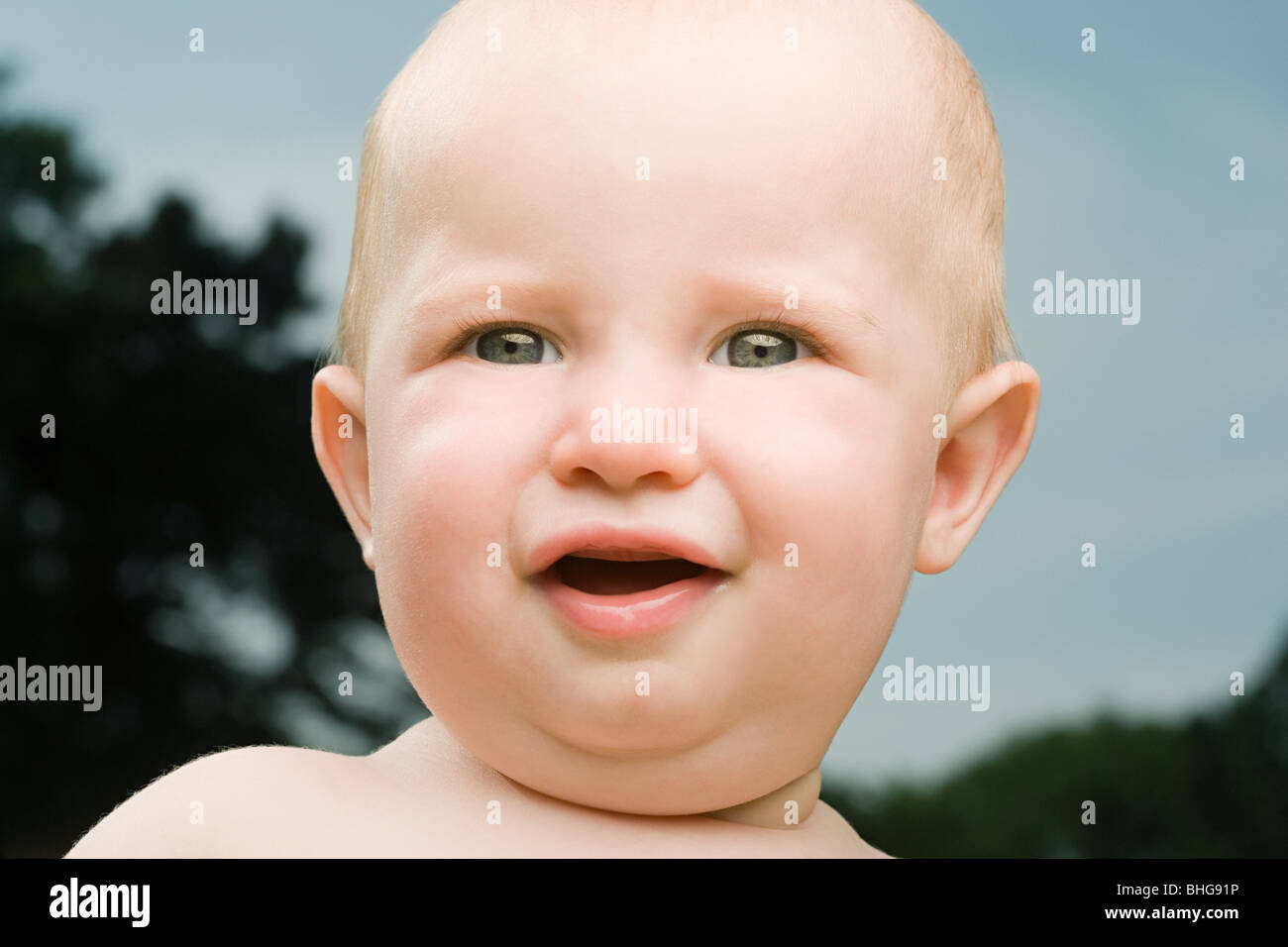 Face of a baby Stock Photo - Alamy