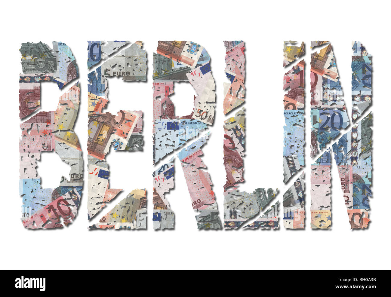 Berlin grunge text with Euros illustration Stock Photo - Alamy