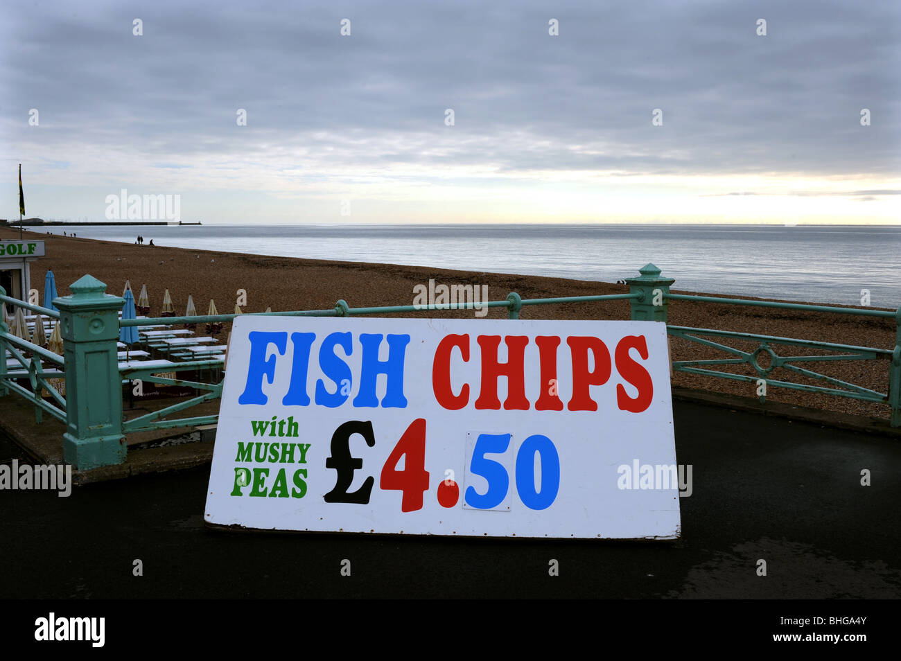 Brighton seafront fish and chips hi-res stock photography and images ...