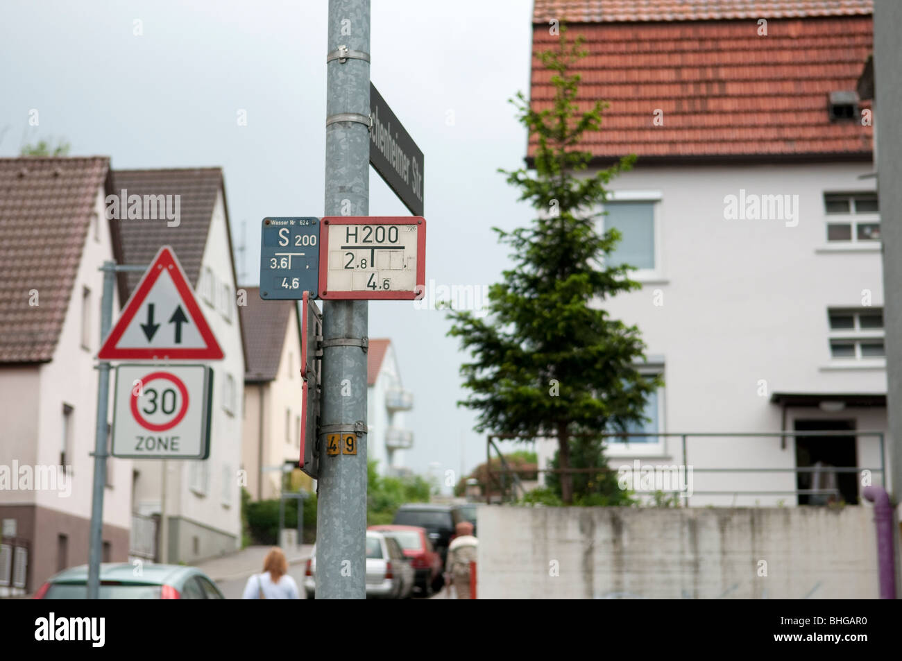 Hydrant sign germany hi-res stock photography and images - Alamy
