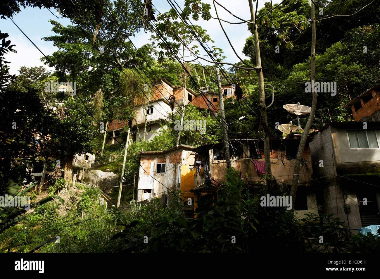 Shanty town outside Rio, Brazil Stock Photo - Alamy