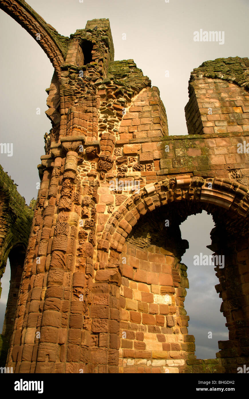 Holy Island Lindisfarne Northumbria Castle Priory Stock Photo - Alamy