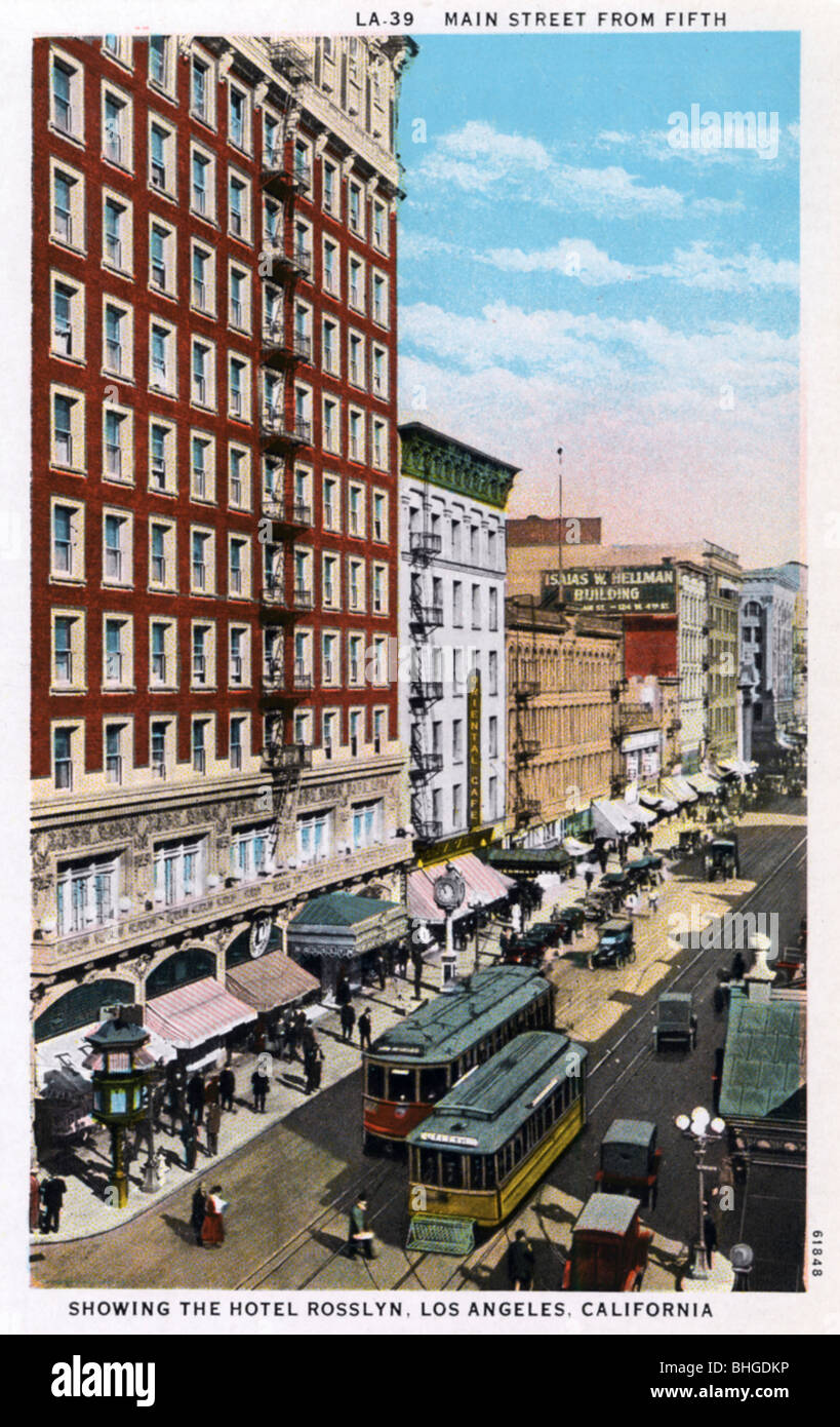 Main street of america postcard hi-res stock photography and images - Alamy